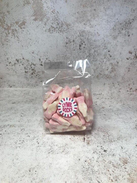 Strawberry Milkshake Bottles | Shop | Lyme Rocks - Rocking sweets on ...