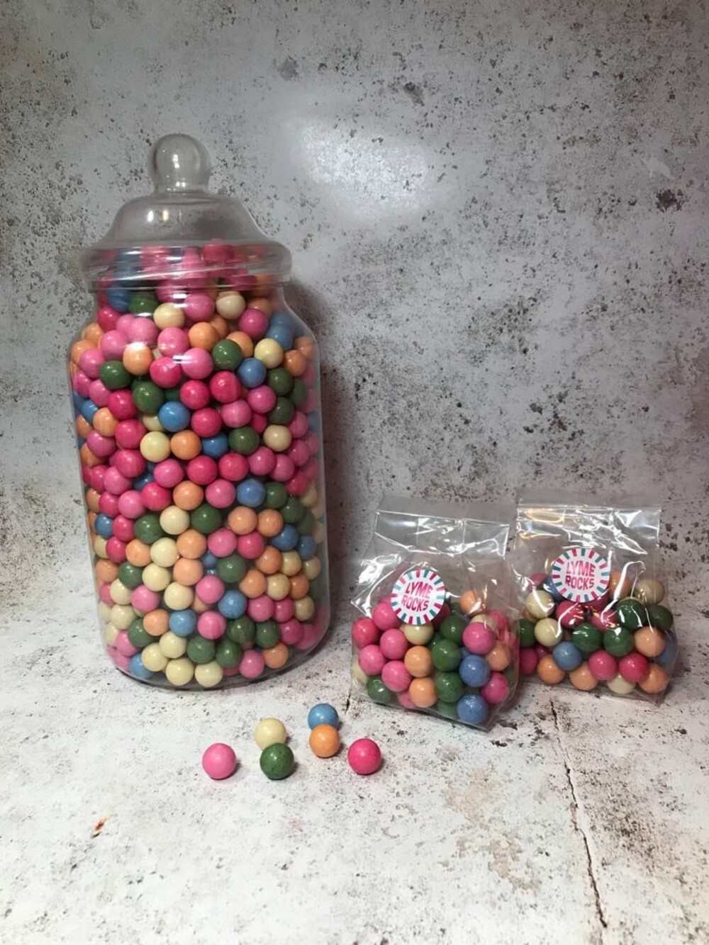Bubblegum Balls | Shop | Lyme Rocks - Rocking sweets on the Jurassic Coast