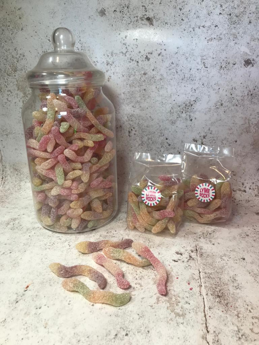 Fizzy Jelly Snakes | Shop | Lyme Rocks - Rocking sweets on the Jurassic ...