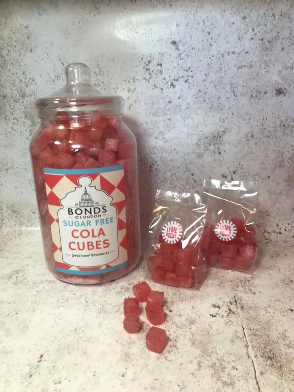 Sugar Free Cola Cubes | Shop | Lyme Rocks - Rocking sweets on the ...